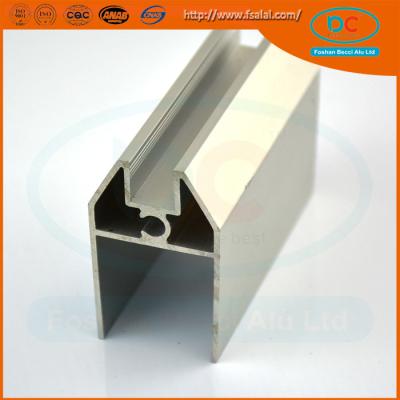 China 6063 T5 CP brush aluminum window profile, Power coated aluminum window section, window profile for sale