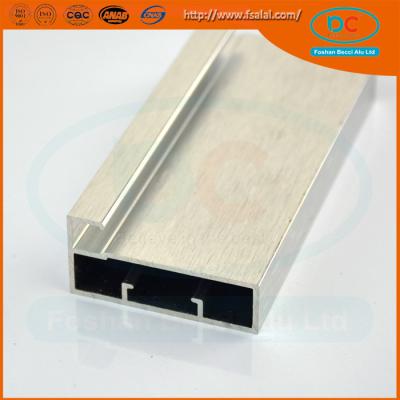 China 45mm  SS brush, champange, Glossy aluminum extruded profile,aluminum kitchen extrusion for sale