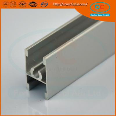 China Champage aluminum wardrobe profile, aluminum section, sliding wardrobe aluminum profile for sale