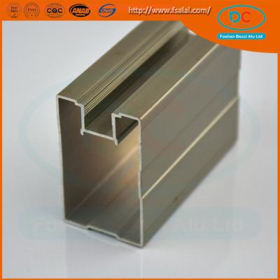 China SS brush aluminum window profile, Matt aluminum window section, window profile for sale