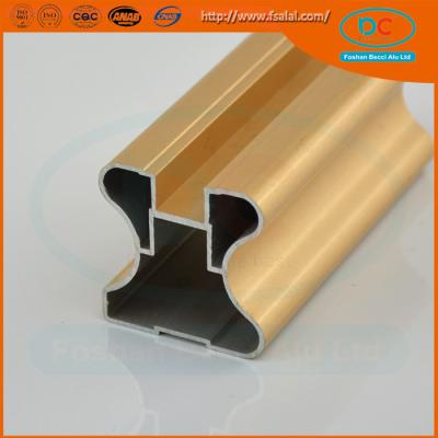 China 6063 T5 aluminum sliding wardrobe profile, aluminum section, sliding wardrobe aluminum profile for sale
