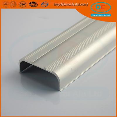 China 6000 series  aluminum U shape kitchen  profile, extrusion aluminum profile, aluminum champage profile for sale