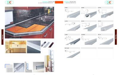 China 6000 series Glossy  Aluminum section, aluminum tile trim for sale