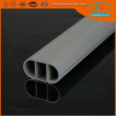 China 6063 Anodized aluminum wardrobe section, wardrobe profile,SS brush aluminum profile for sale
