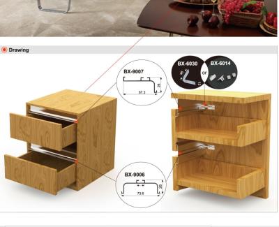 China 6063 T5  45mm&68mm Matt aluminum kitchen profile, wardrobe profile,SS brush aluminum profile for sale