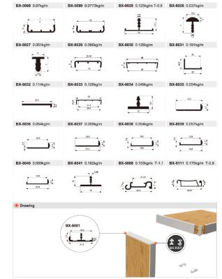 China Aluminum T shape profile for kitchen, kitchen profile,SS brush aluminum profile for sale