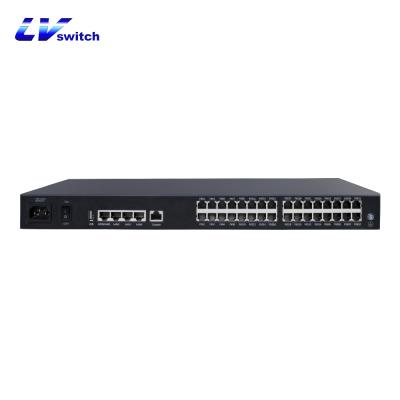 Cina Cost Effective Telecom LVswitch 32 Ports FXS Gateway IAD100-32S SIP Telephone System VoIP Gateway in vendita