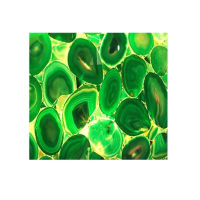 China Gemstone 3200*1600mm Green agate stone slabs precious Stone Slabs Gemstone With best price and quality for sale