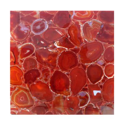 China Gemstone 3200*1600mm*20mm red agate stone slabs precious Stone Slabs Gemstone With best price for sale