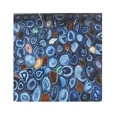 China Gemstone 3200*1600mm*20mm bule agate stone Slabs sime precious Gemstone With top quality for sale