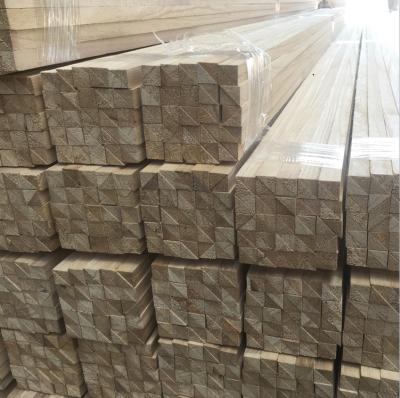 China Paulownia Batten Triângulo Quadrado Chamfer Faixas de madeira com capacidade de solução de projetos à venda