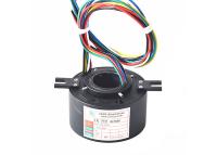 China 6x15A Industrial Slip Ring 38mm Through Hole One Side Cable Outlet for sale