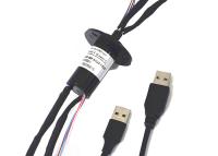China CENO Capsule Slip Ring 6 Circuits 2A USB 2.0 USB 3.0 300rpm Engineering Plastic for sale
