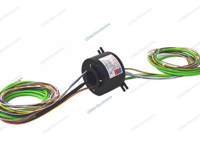 China 100M Megabit Ethernet Through Hole Slip Ring IP54 For Automatic Machine for sale