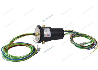 China 0 - 480V AC/DC Pneumatic Rotary Union With Electrical Connector / Ethernet Signal Slip Ring for sale