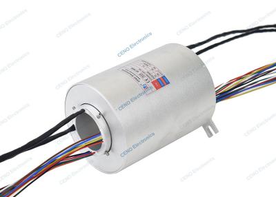 중국 관통 홀 회전식 전기적 결합과 전력 / 부호기 통합된 슬립 링 판매용