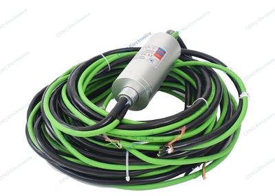 China Industrial Signal Profinet Ethernet Slip Ring 250 Rpm Combine Electrical Power Collector for sale
