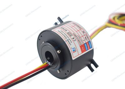 China Industrial Standard Through Bore 3 Wire Slip Ring Collector With Electrical Power Swivel for sale