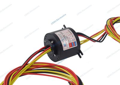 China Through Hole Conductive Power Slip Ring Assembly 300 Rpm With Rotary Electric Power Joint for sale