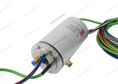 China Integrated Ethernet Signal Power Electrical Slip Rings 30rpm With Pneumatic Rotary Unions for sale