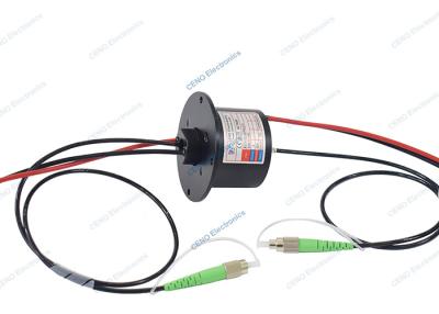 Cina Integrare Fibra Ottica Rotante Joint Slip Ring Con SM & FC APC connettore in vendita