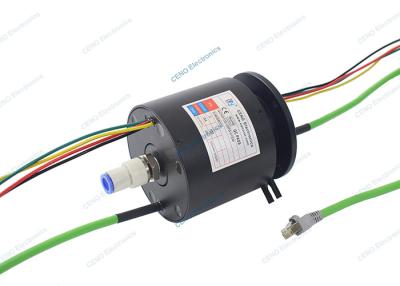 China Integrate Pneumatic Rotary Union with 100M Ethernet Signal For CNC Machine for sale