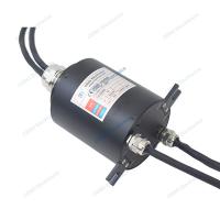 China Customized IP65 Waterproof Slip Ring 12 Circuits with Encoder Signal Connector 86mm for sale