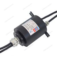 China Customized IP65 Waterproof Slip Ring 12 Circuits with Encoder Signal Connector 86mm for sale