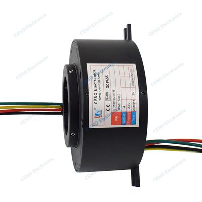 중국 구멍 슬라이드 링을 통해 내부 구멍 선택 및 전기 전력 로터리 관절 판매용