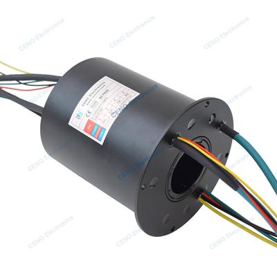 Китай Электрическое питание через отверстие скользящего кольца с сигналом Ethernet для промышленности продается