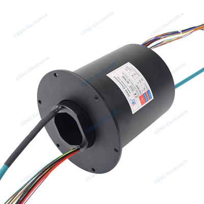 China Integrate Electric power Ethernet & RF Slip Ring with Radio Frequency Rotary Union for sale