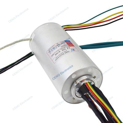 China Low temperature water-proof slip ring with electric power Ethernet USB & RS232 for sale