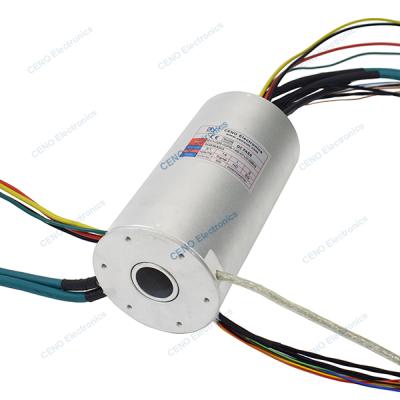 China Low temperature water-proof slip ring with electric power Ethernet USB & RS232 for sale