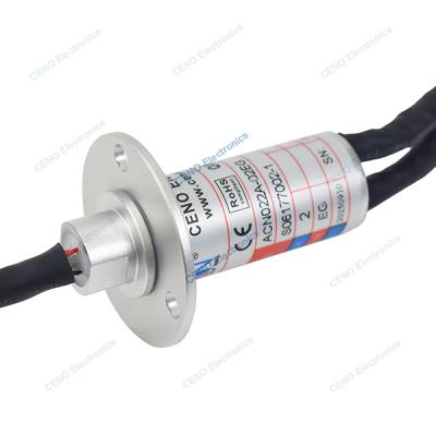 China Compact structure capsule slip ring with 2 channels Gigabit Ethernet Signal for sale