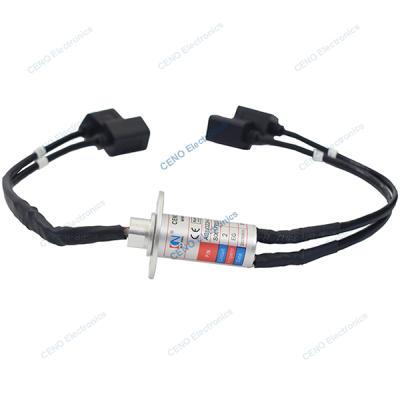 China Compact structure capsule slip ring with 2 channels Gigabit Ethernet Signal en venta