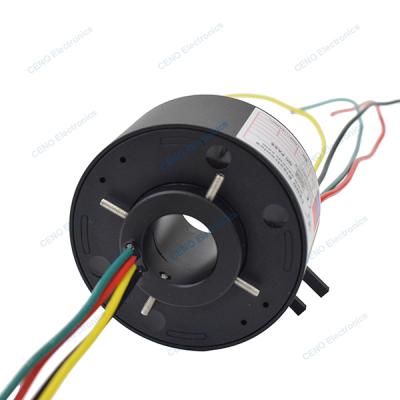 China Through Hole Slip Ring with 4 circuits Electric Power 25A and Optional for sale