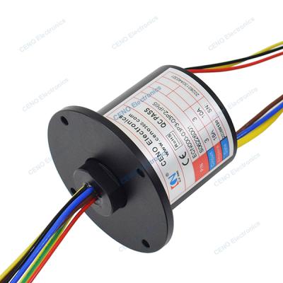 China Flange Water-proof Slip Ring with IP65 and Electric Power for Industrial System for sale