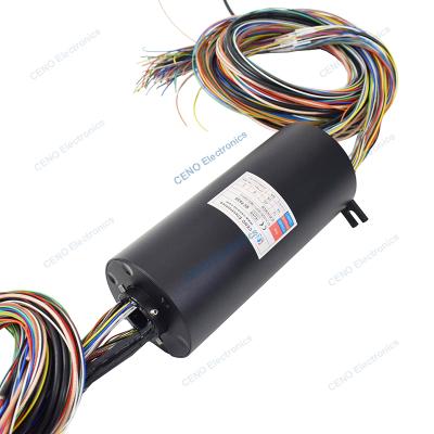 China Hollow Shaft Slip Ring with HDMI Signal and Electric Power for Robotic Arm with 25.4mm Inner Diameter for sale