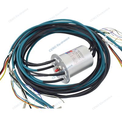 China Integrate Ethernet Signal and Radio Frequency Rotary Joint for Low Temperature Environment for sale
