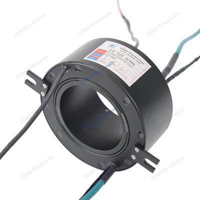 China Low Temperature Through Hole Slip Ring with Power and Ethernet Signal for Industry Robotic for sale