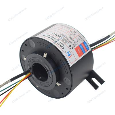 China Through Hole Slip Ring with Electric Power and K-type for Industrial Robotic for sale