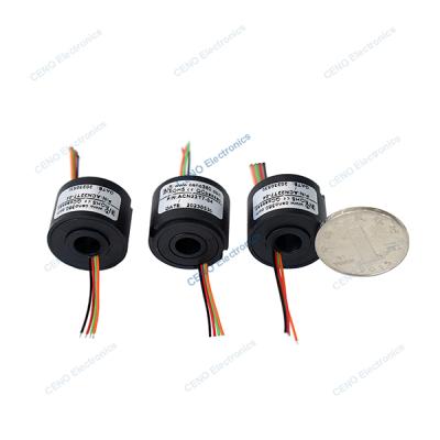 China 4*1A Mini Slip Ring With Capsule Through Hole Rotary Electrical Interface for sale