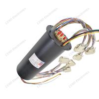 China Multi-channel Slip Ring 4 Circuits 20A 75 Signals 360° Continuous Rotation Pre-wired D-SUB for sale