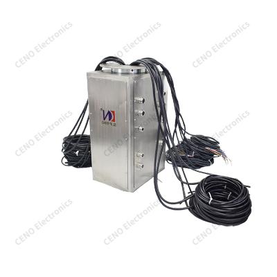 China Stainless Steel Carbon Brush Slip Ring with Aviation Connector for sale