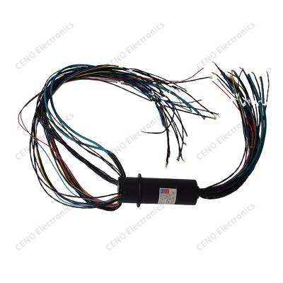 China Ethernet Hybrid Slip Ring with 10 Power Circuits and 63 Signal Channels for Unlimited 360 Degree Rotation for sale