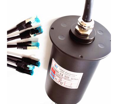 China 3 Channel Gigabit Ethernet Slip Ring , Cable Slip Ring 380 VAC Rating Voltage for sale