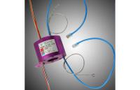 China 380VAC Through Bore Slip Ring with 18×15A Circuits and 2×100M Ethernet - 25.4mm Center Hole for sale