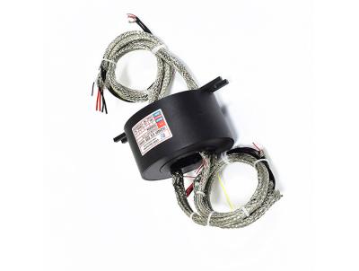 China 18Amp Hollow Shaft Through Hole Slip Ring 2 Circuit Transmitting Power / Special Signal for sale