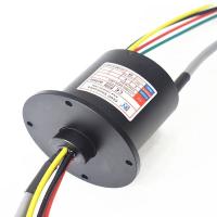 China Customized Solid Inner Bore Slip Ring 4 Circuits 30A Power 8 Signal 300rpm for Medical Machine for sale