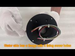 25.4mm hollow shaft slip ring IP55 waterproof design,